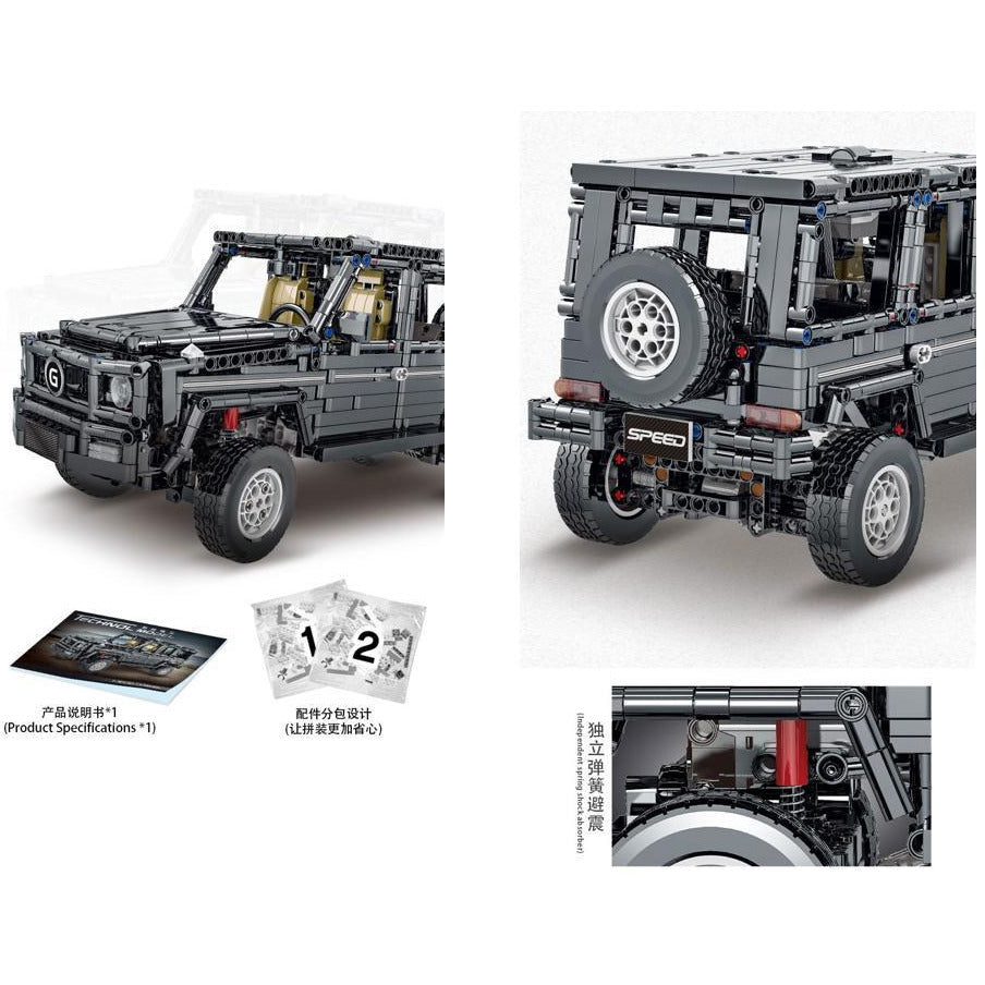 Mork 023003-1 - G63 Geländewagen in schwarz - 1850 Klemmbausteine – Modbrix