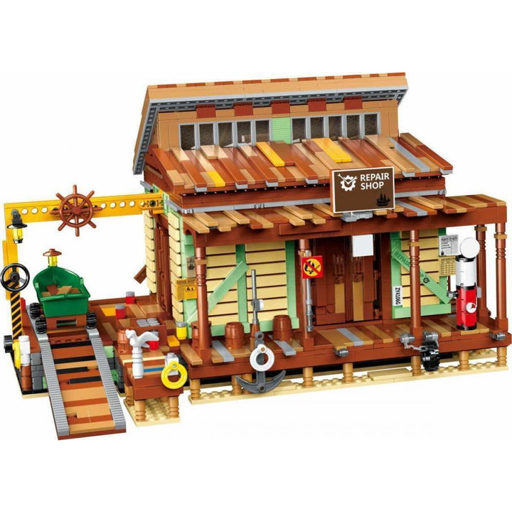 Happy Build PG-12004 - Bootsreparaturwerkstatt - 2027 Klemmbausteine ...