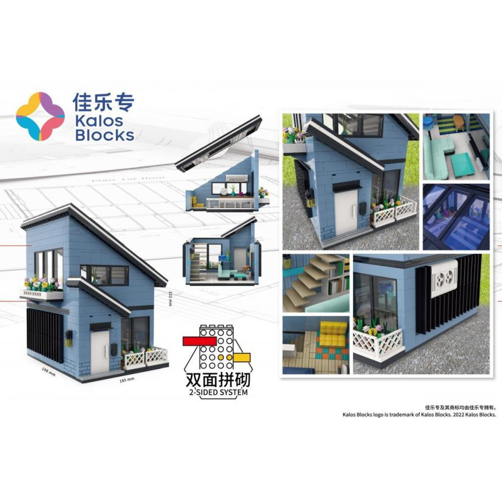 Kalos Blocks 61003 - Modular Building Einfamilienhaus mit Pultdach - 8 ...