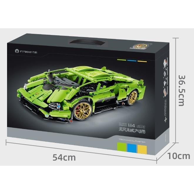 Qihui 9808 - Grüner FKP37 Technik Supersportwagen - 1130 Klemmbaustein ...