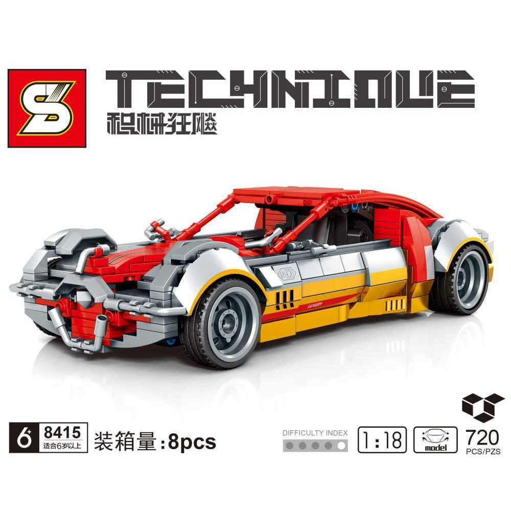 Sembo SY8415 - Muscle Car Sportwage - 720 Klemmbausteine – Modbrix