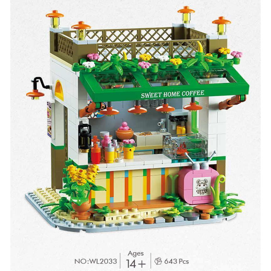 Lezi WL2033 - Bricks Coffee Shop Kaffehaus (Mini Blocks) - 643 Klemmba ...