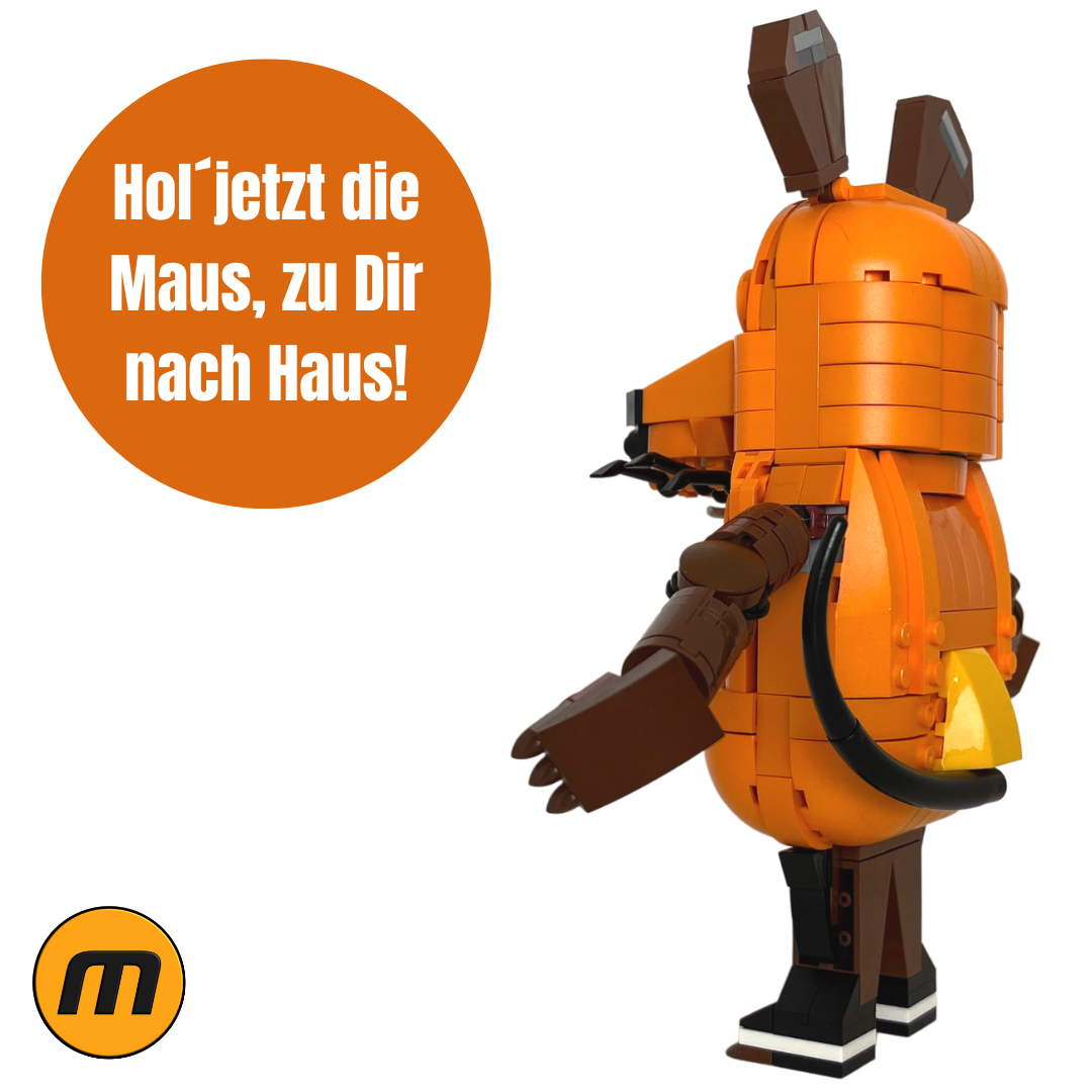 Modbrix 9048 - Maus Figur - Bausteine Set aus 303 Klemmbausteinen