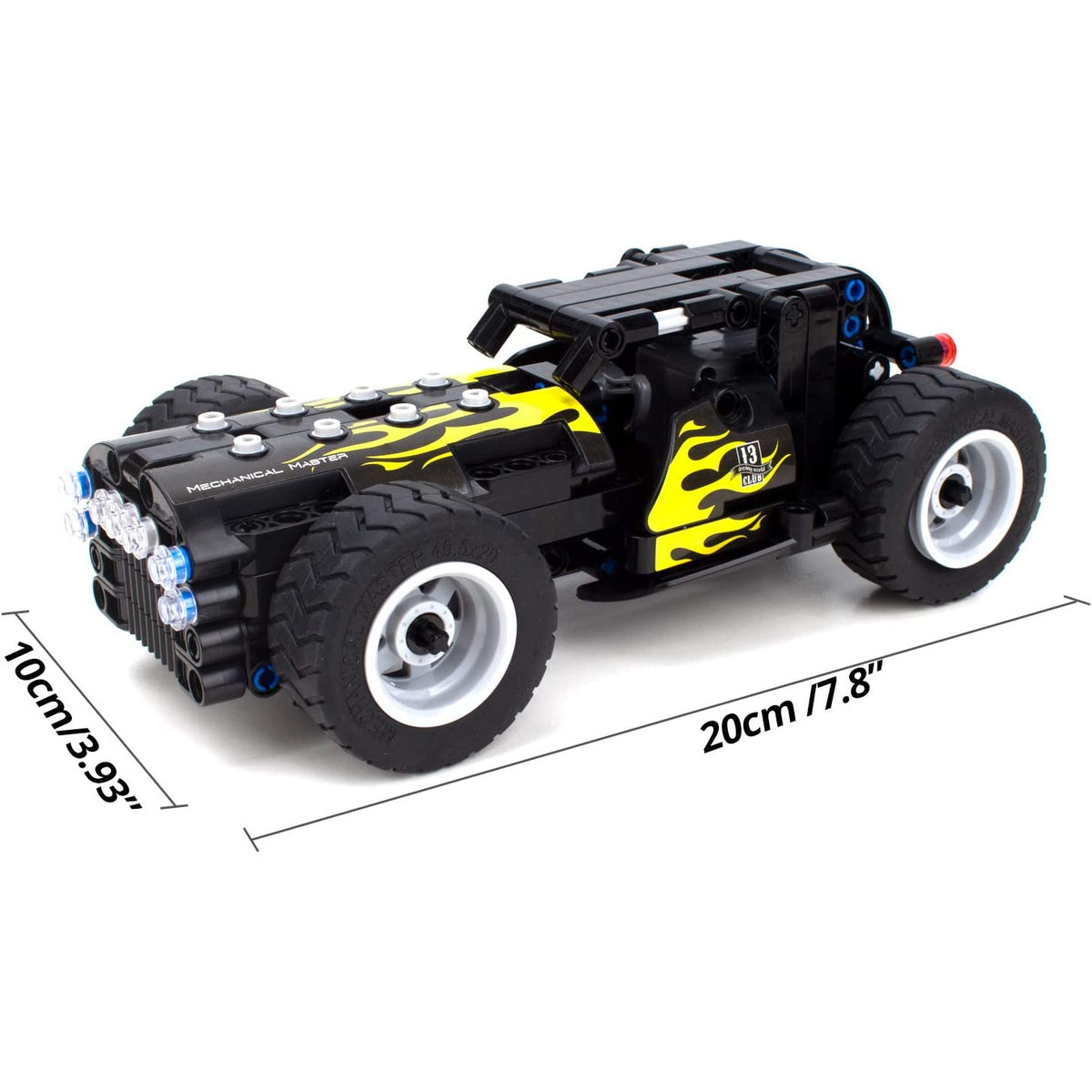 Qihui 5802 - Technik Hot Rod Auto mit Pull Back Motor- 177 Klemmbauste ...